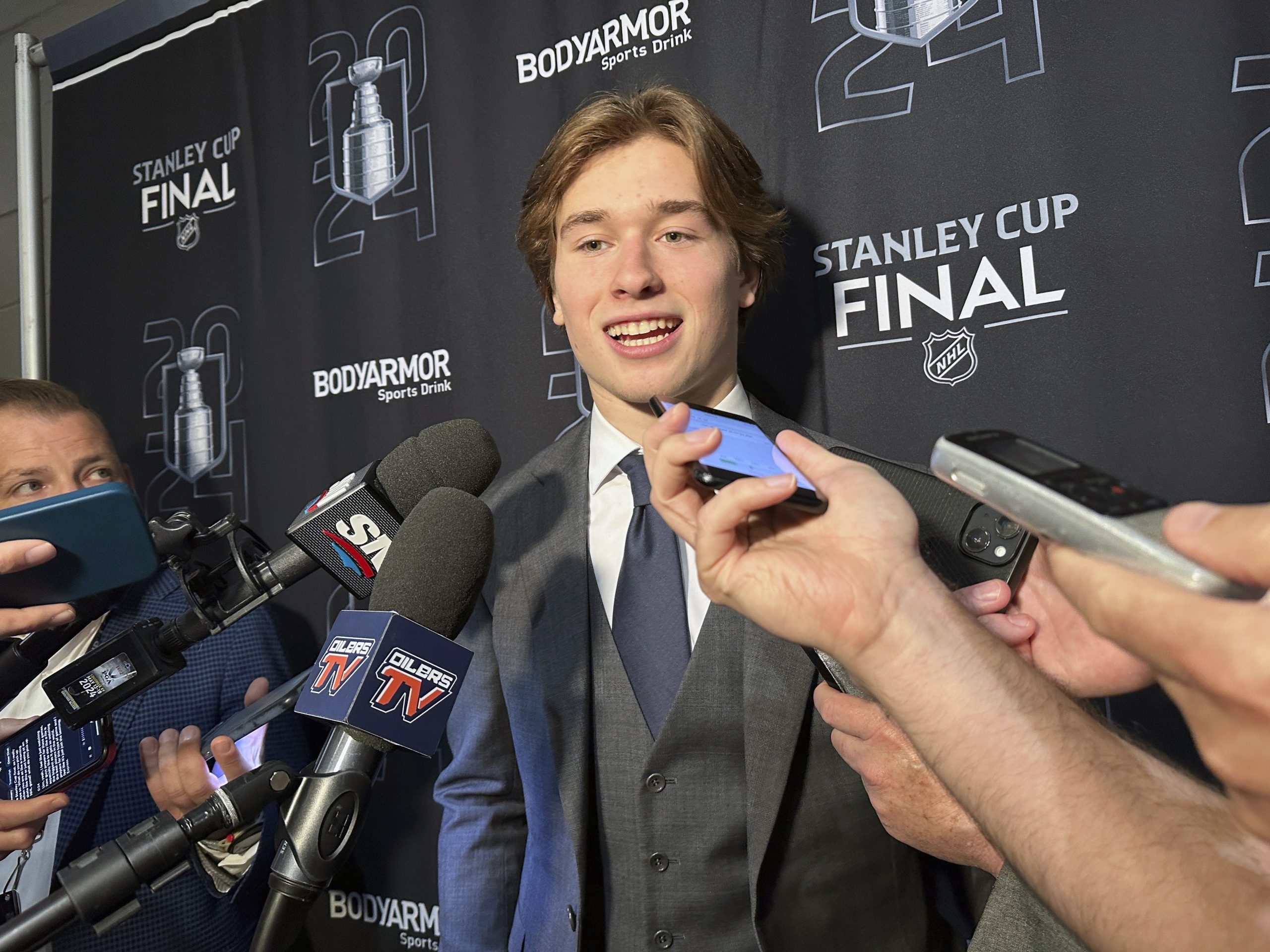 Basketball ties aside, Macklin Celebrini focused on hockey as NHL draft ...