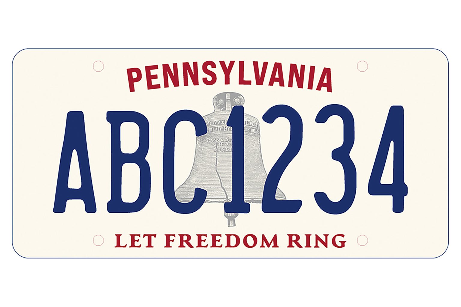 Pennsylvania is getting a new license plate that features the Liberty ...