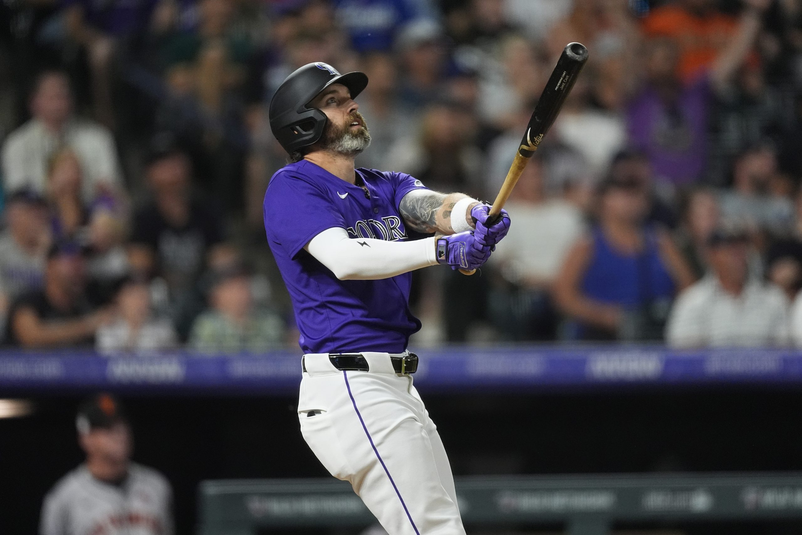 Jake Cave hits go-ahead 3-run homer in the 8th in the Rockies' 7-3 ...