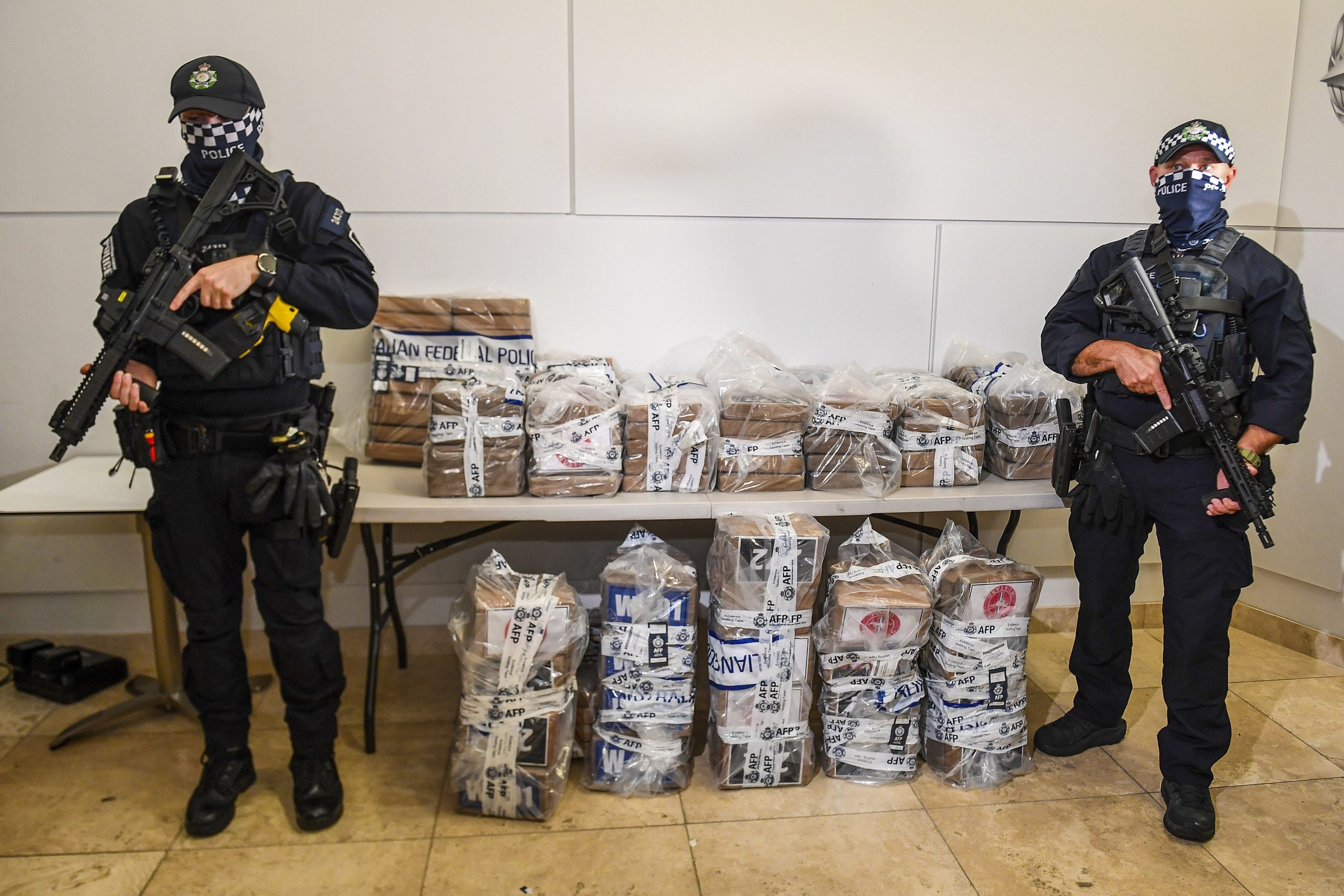 Australian police arrest 13 people and seize a record 2.3 tons of ...