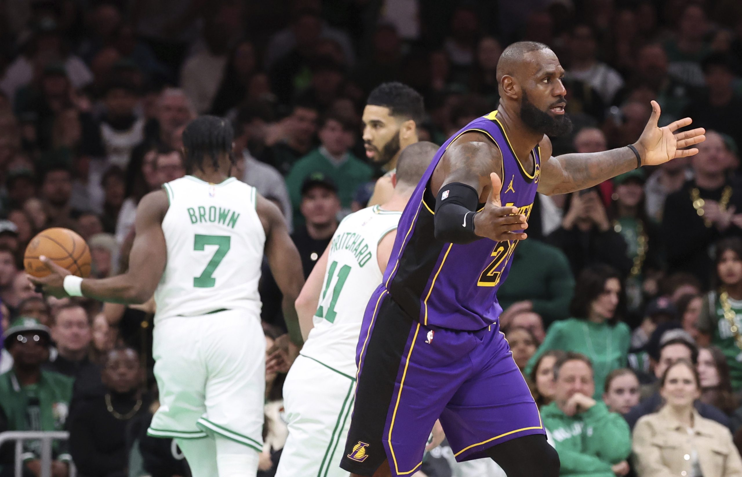 LeBron James has 'not much concern' after exiting loss to Celtics with ...