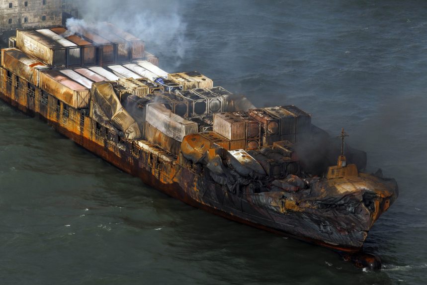 The arrested captain of a cargo vessel involved in North Sea collision ...