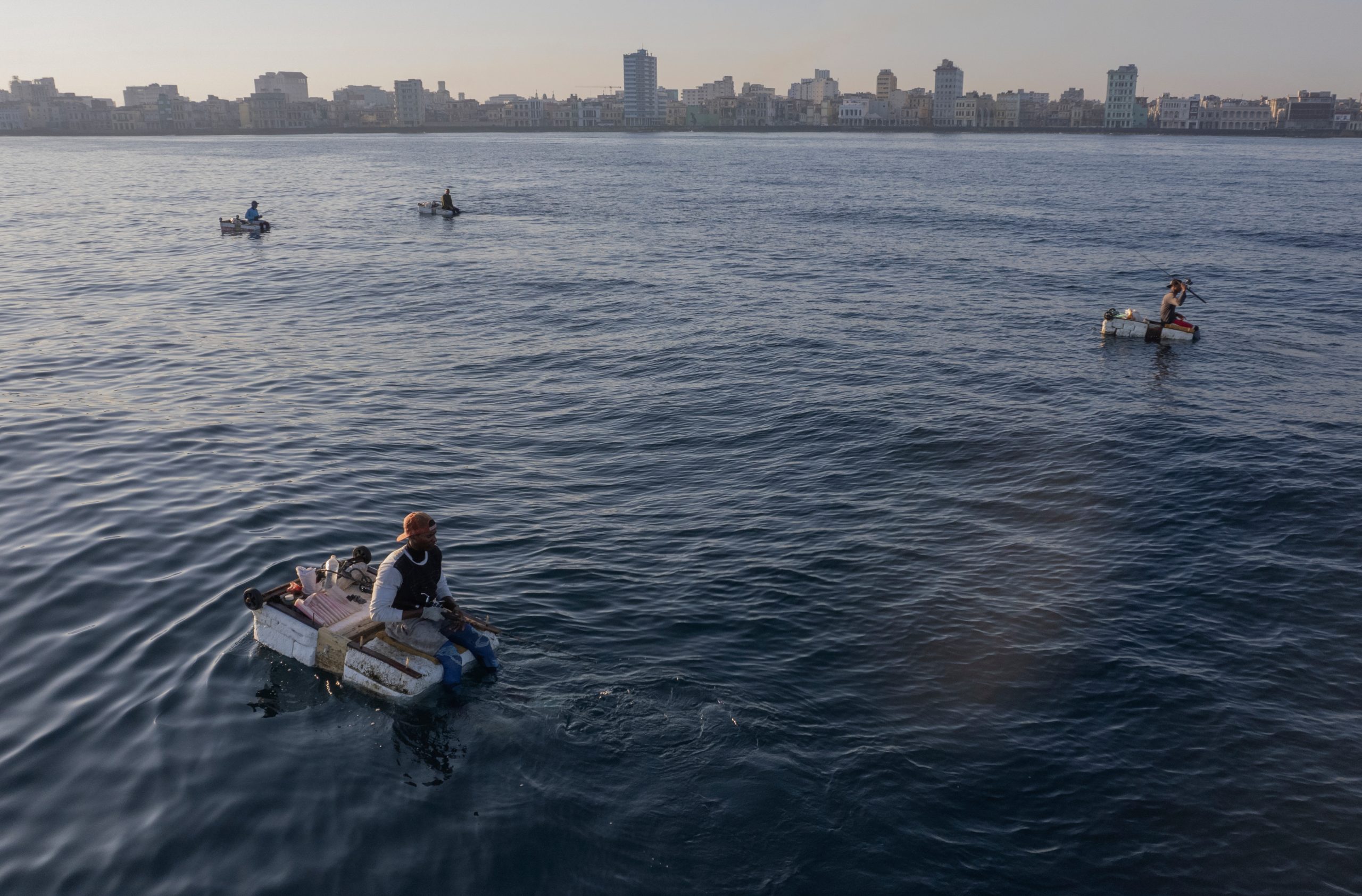 Ingenuity at sea: Cubans use makeshift rafts known as 'corchos' to ...