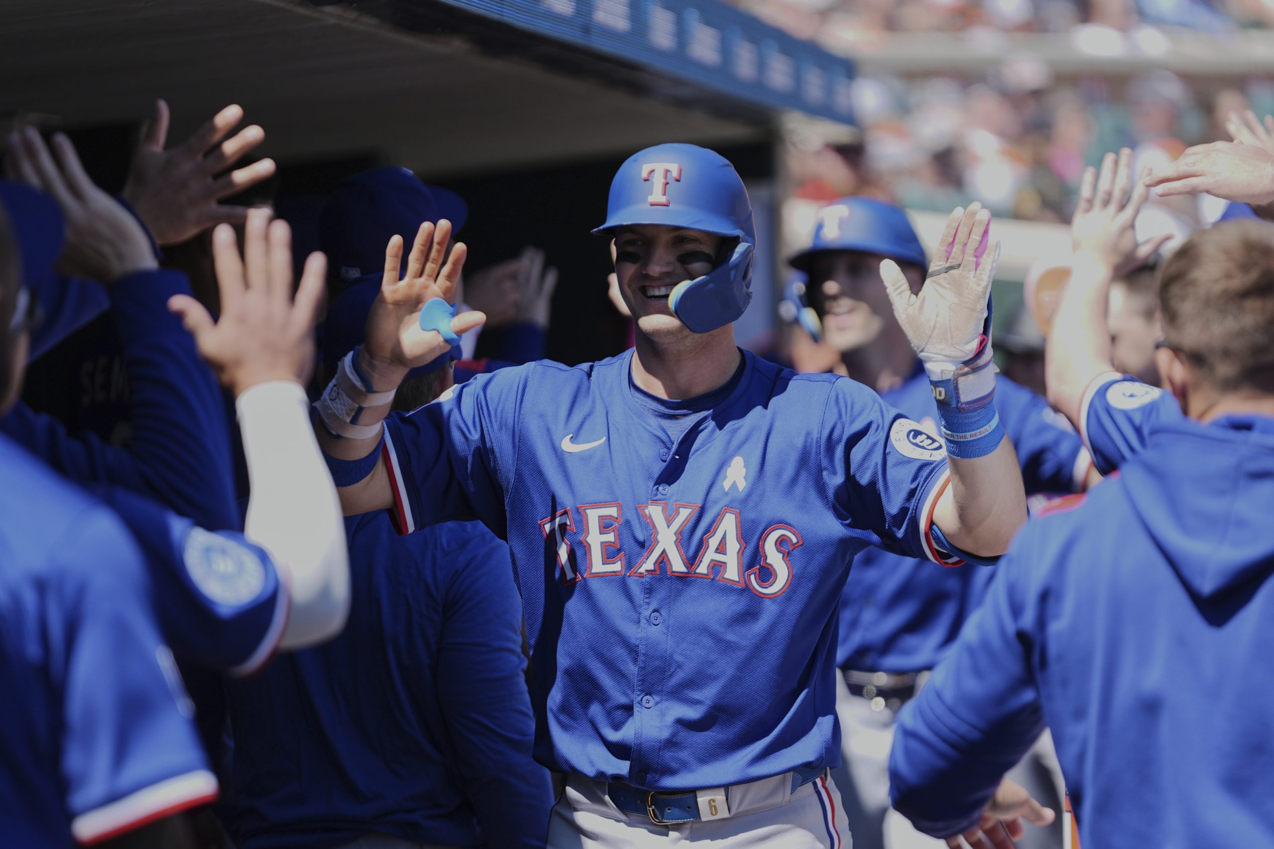 Rangers' Josh Jung hits 2-run homer for mom while facing brother Jace ...