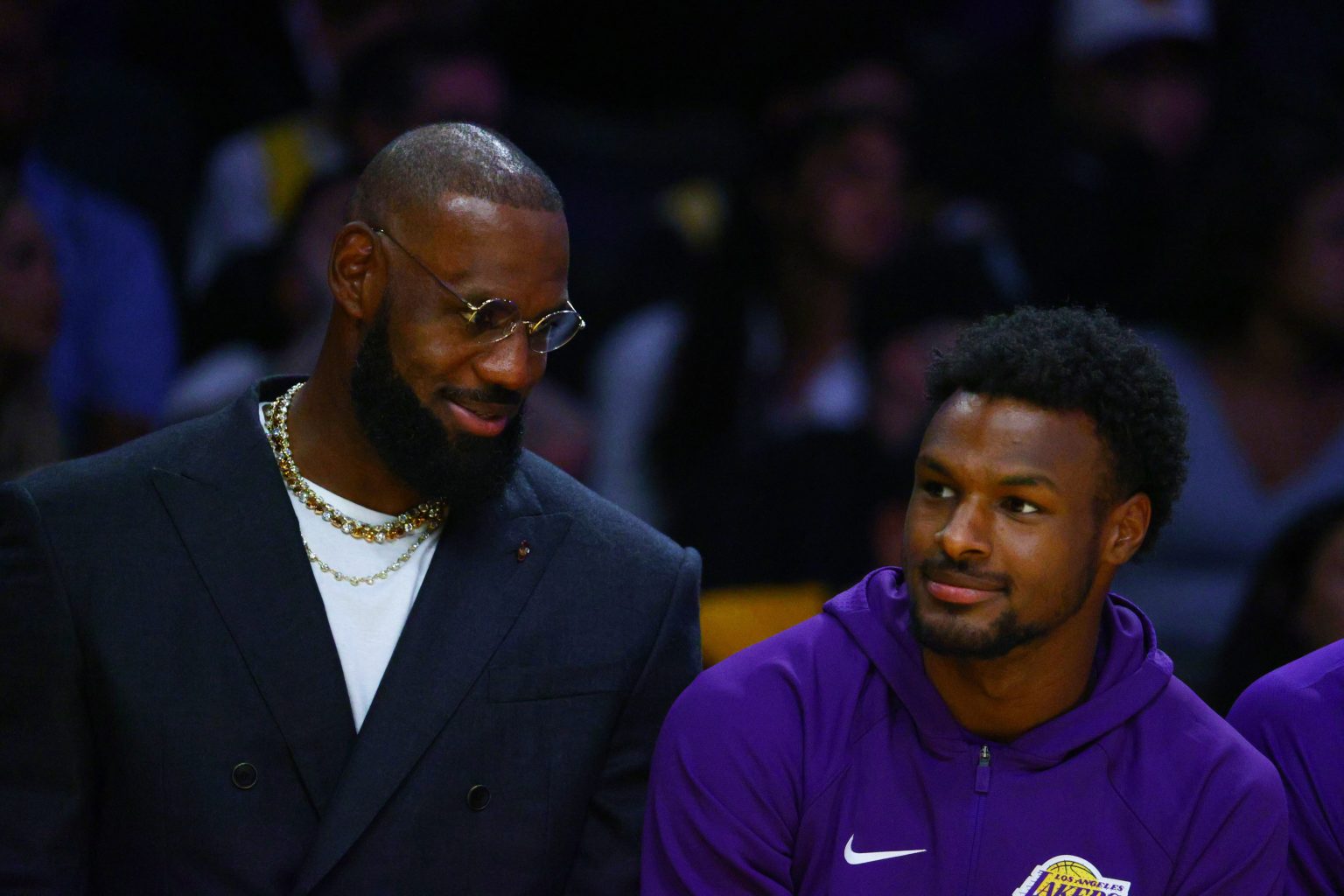 LeBron James in starting lineup to begin his record 23rd NBA season ...