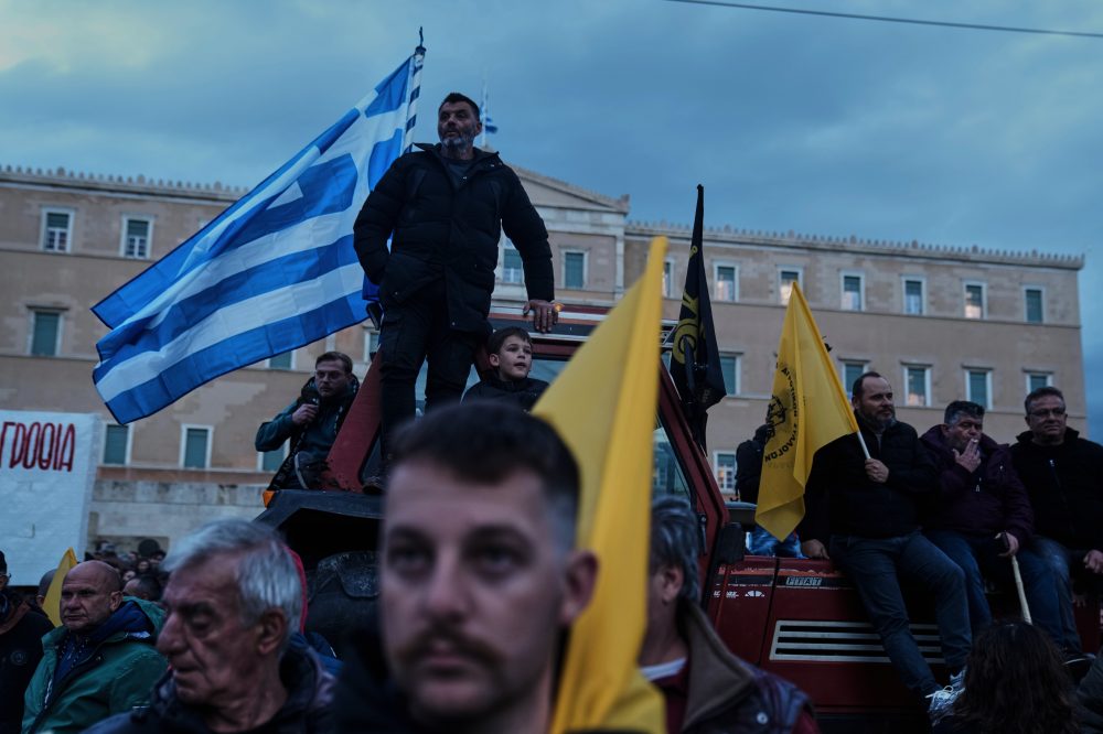 Angry Greek farmers converge on parliament with tractors in overnight ...